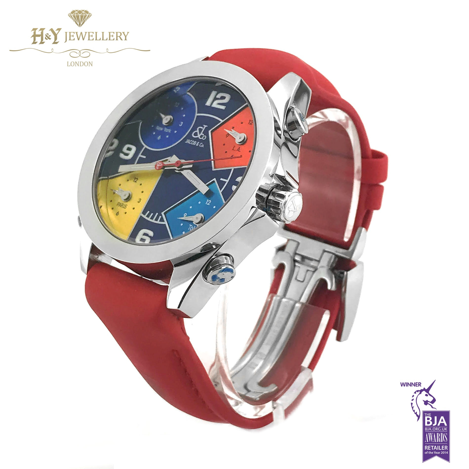 Jacob & Co. Five Time Zone Steel - ref JCM-55