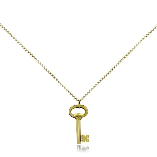Yellow Gold Large Key Pendant