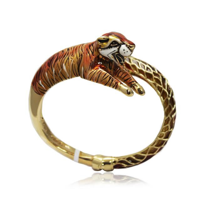 Yellow Gold Tiger Bangle