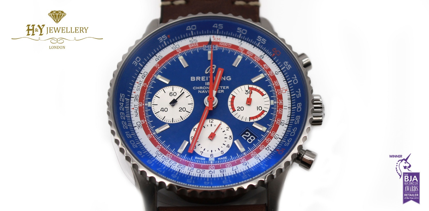 Breitling Navitimer B01 Chronograph '' Pan Am '' Steel - AB01212B1C1A1