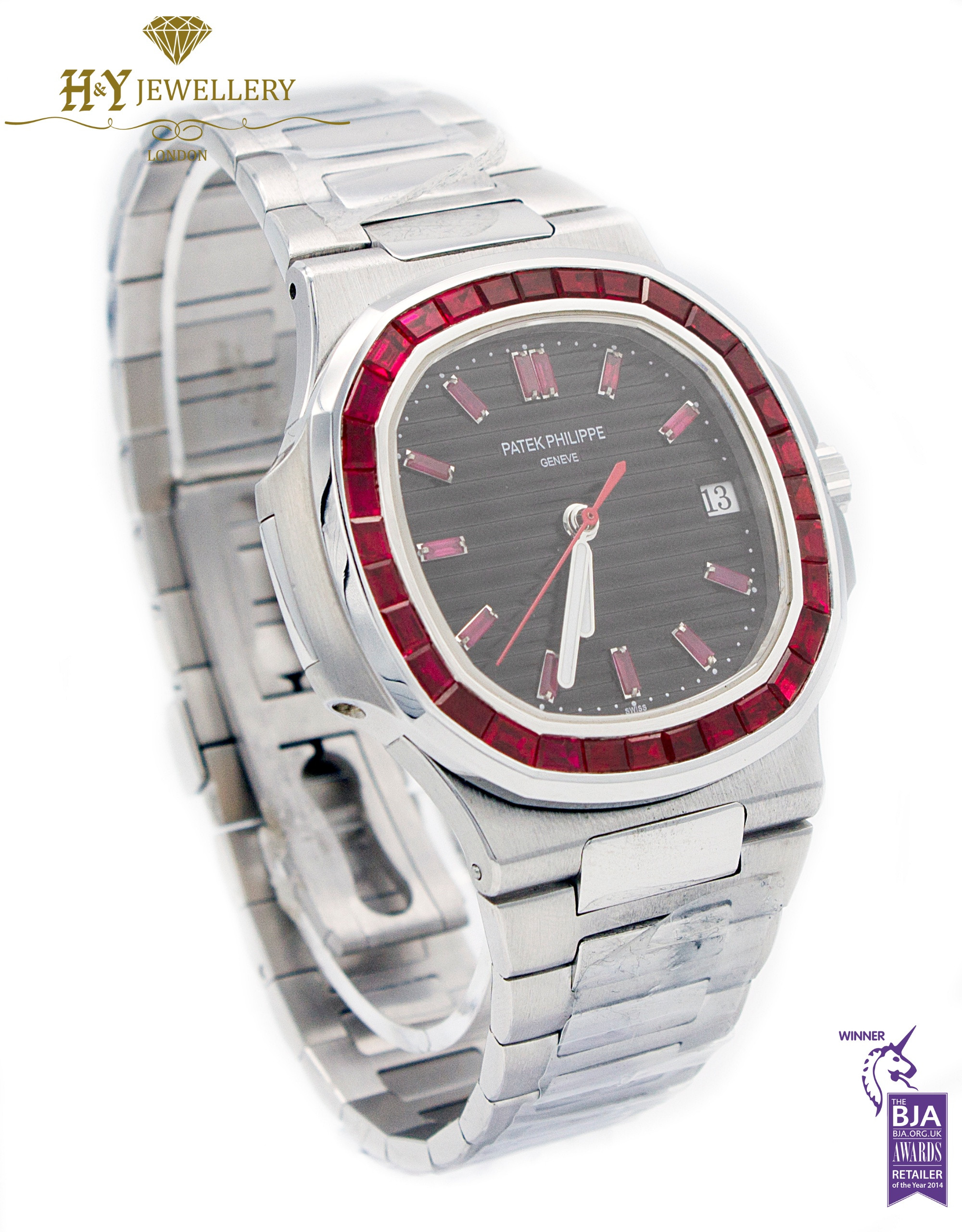 Patek Philippe Platinum Nautilus Design set with Rubies - ref 5711/112P-001