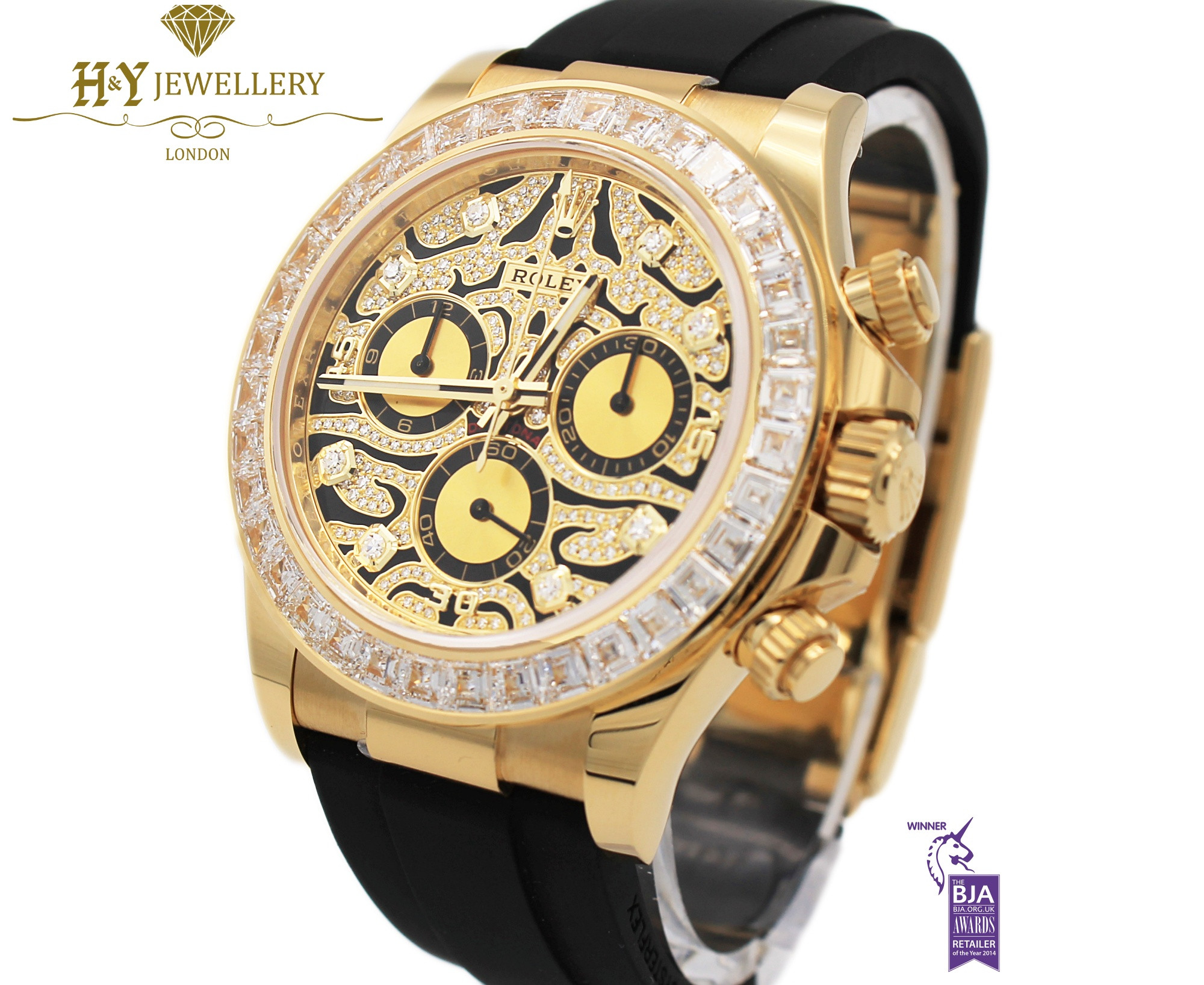 Rolex Daytona '' Eye of the Tiger '' Yellow gold Factory setting - ref ...