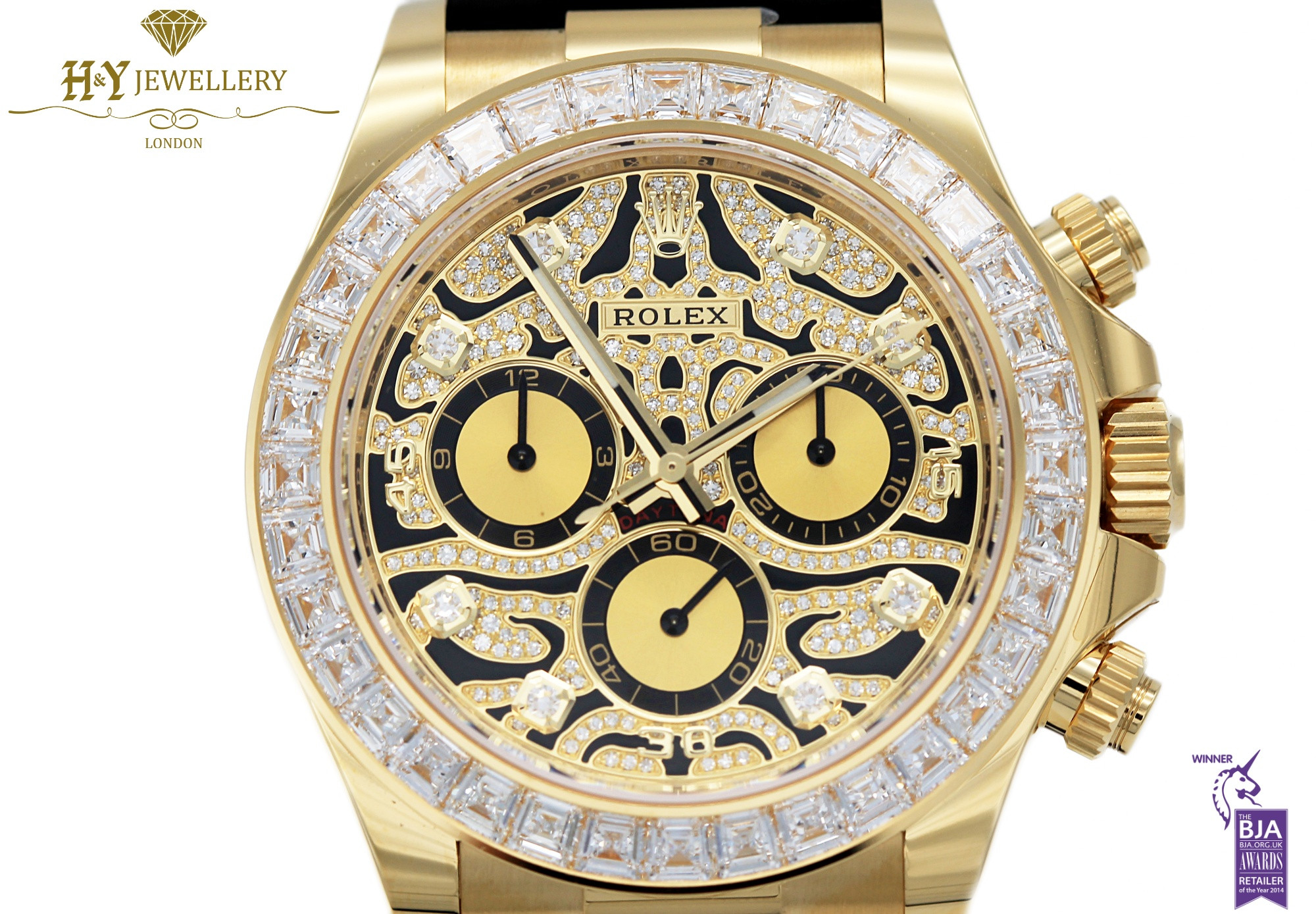 Rolex Daytona '' Eye of the Tiger '' Yellow gold Factory setting - ref ...
