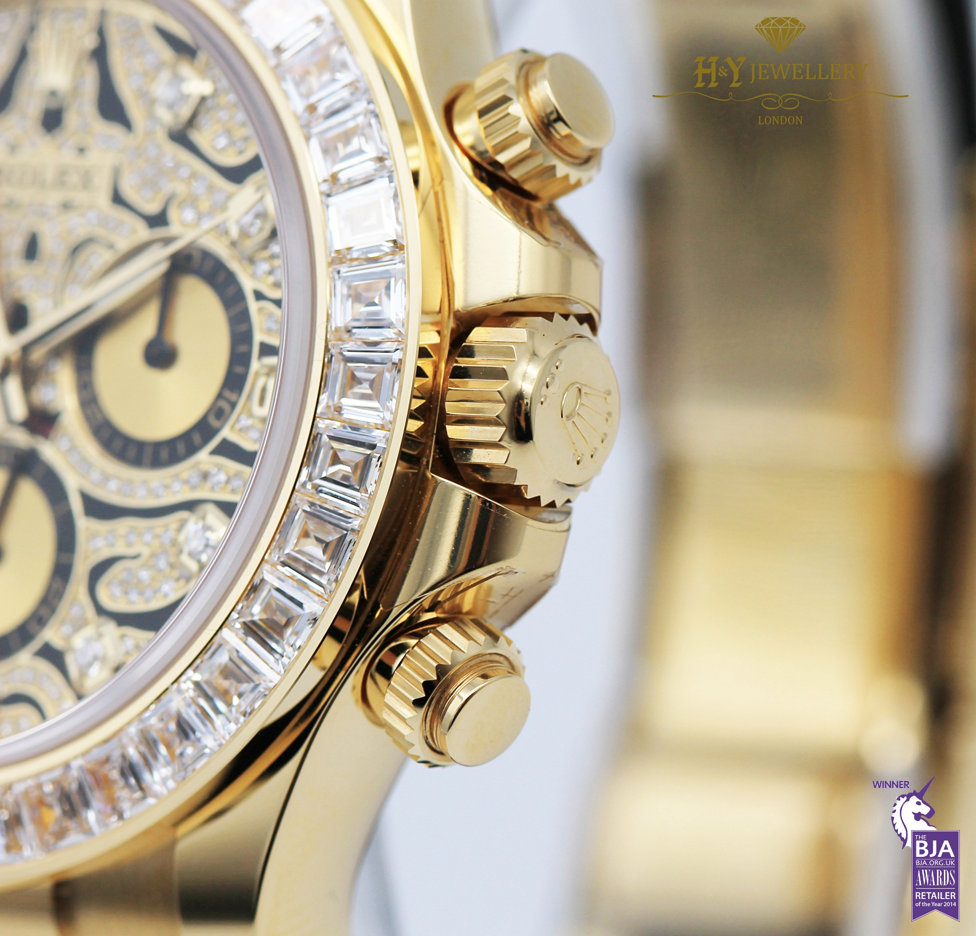 Rolex Daytona '' Eye of the Tiger '' Yellow gold Factory setting - ref ...