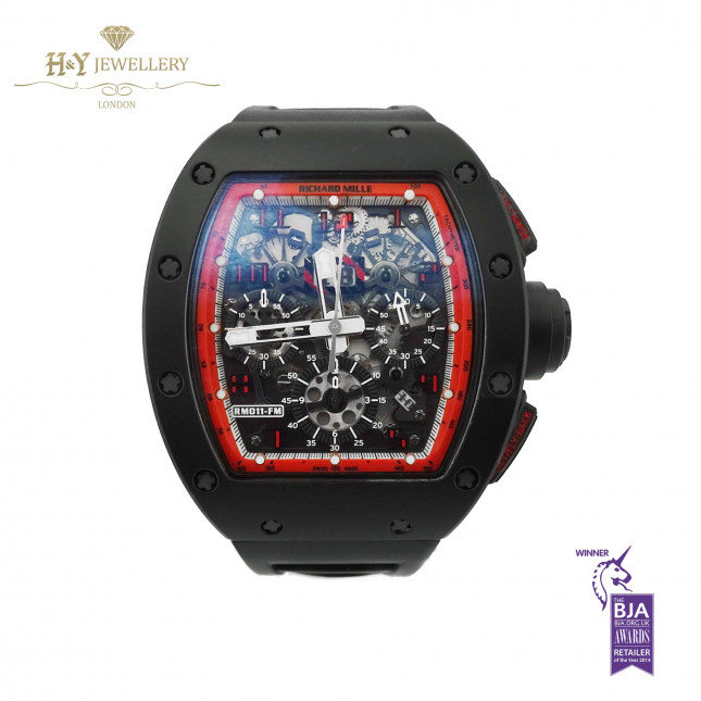 Richard Mille Chronograph '' Midnight Fire '' Felipe Massa Ceramic TZP ...