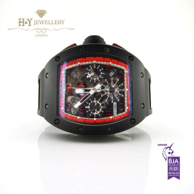 Richard Mille Chronograph '' Midnight Fire '' Felipe Massa Ceramic TZP ...