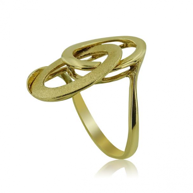Yellow Gold Circle Ring